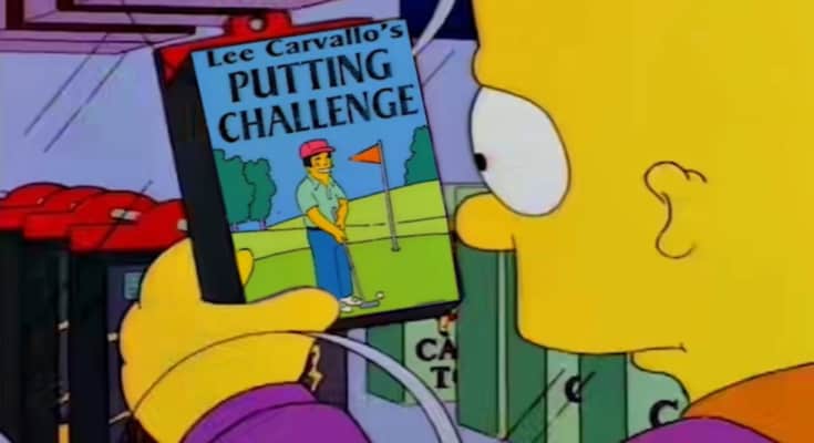 Lee Carvallo's Putting Challenge from The Simpsons is real - Checkpoint