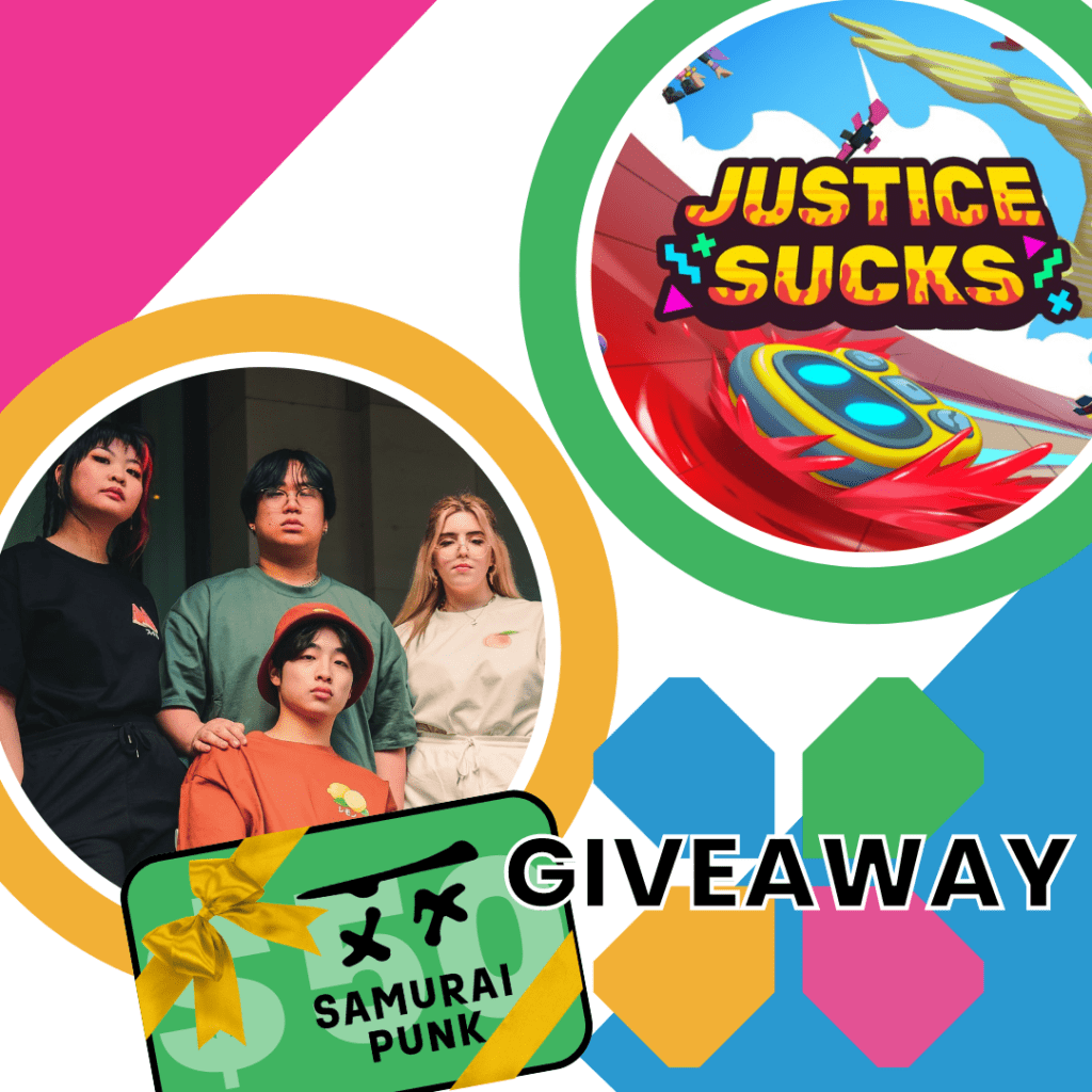 WIN: Justice Sucks game and Samurai Punk merch! - Checkpoint